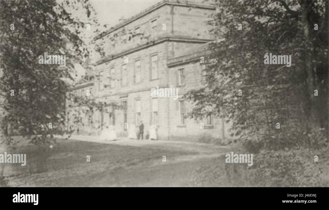 Newland Hall Newland estate West Yorkshire England circa 1900 Stock ...