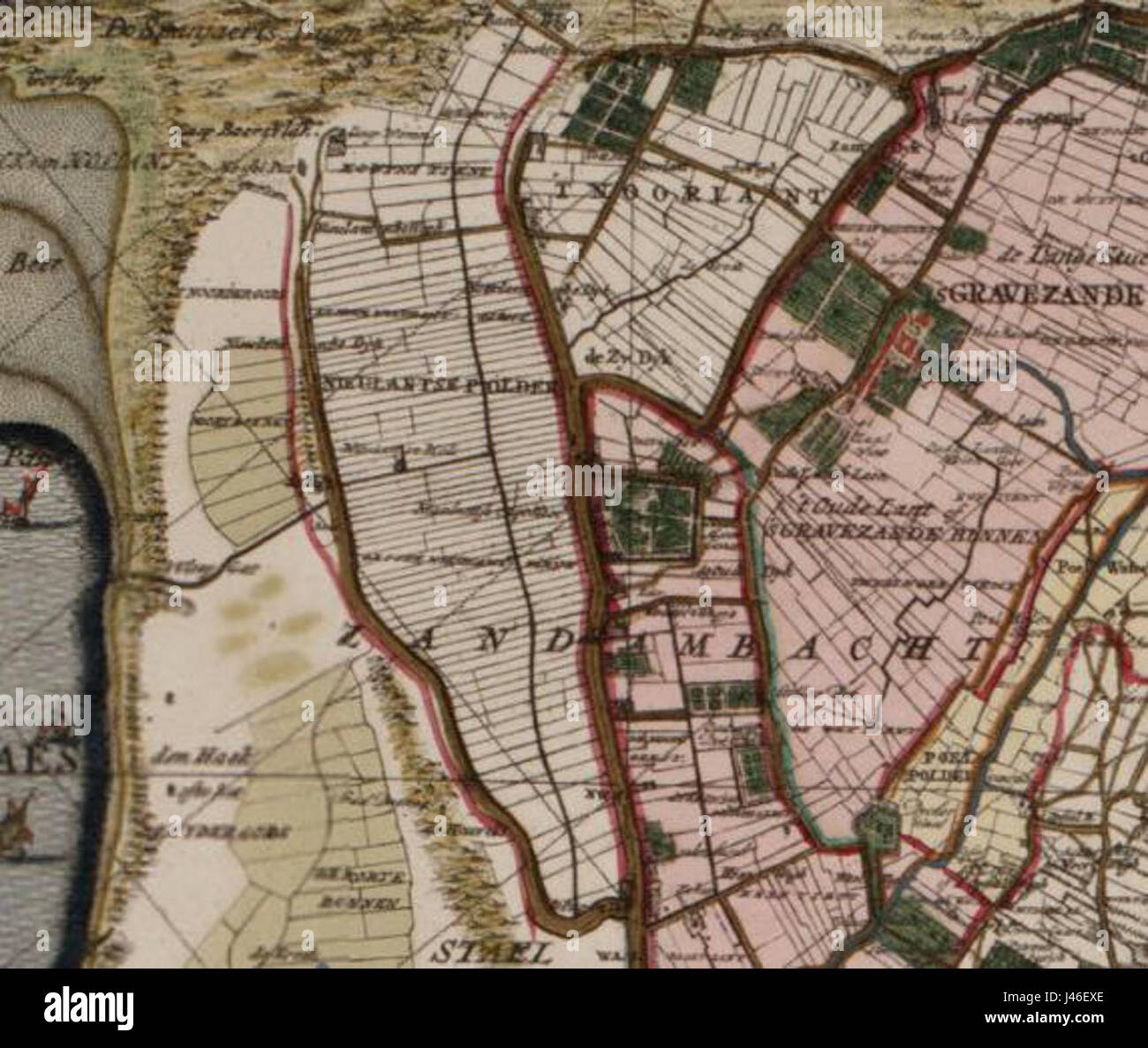 Nieuwland en Noordland 1712 Stock Photo - Alamy