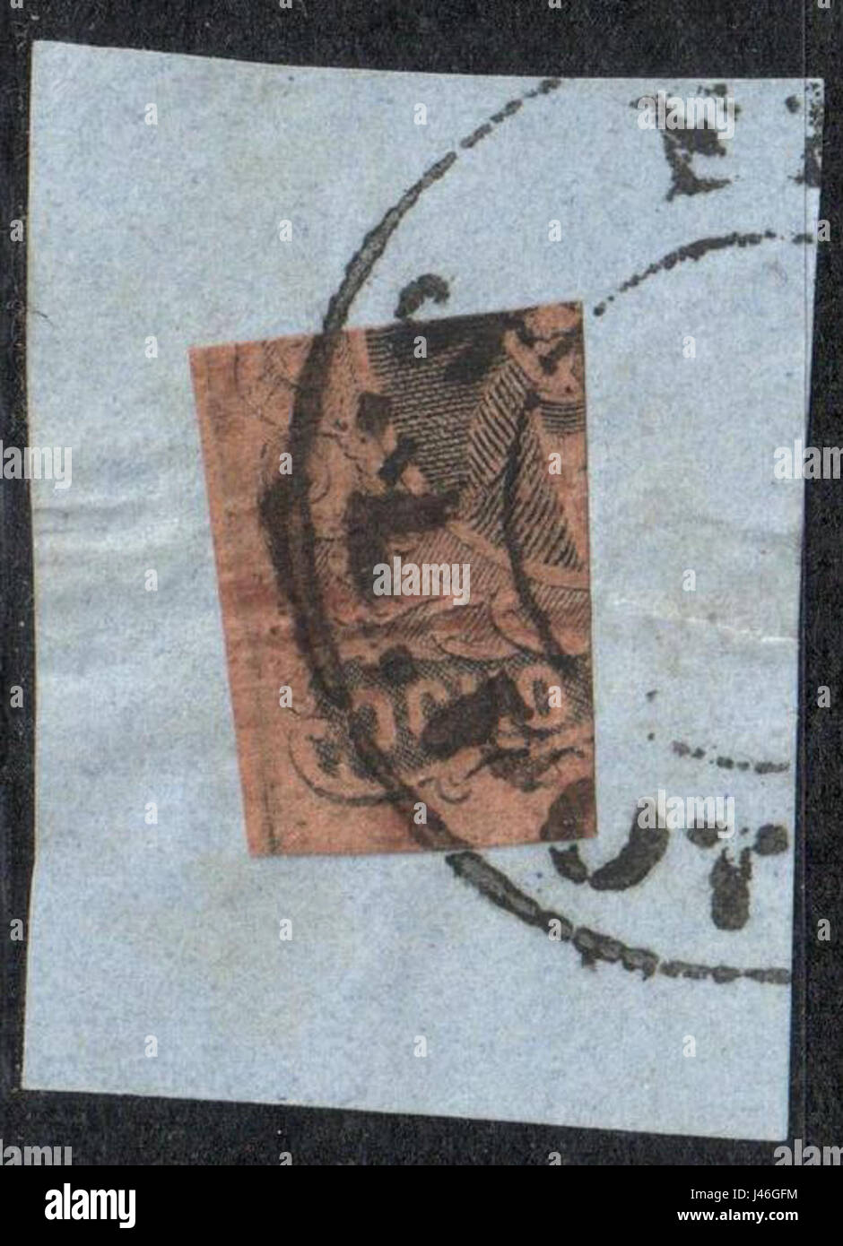 Mexico 1861 quadrisect Stock Photo - Alamy