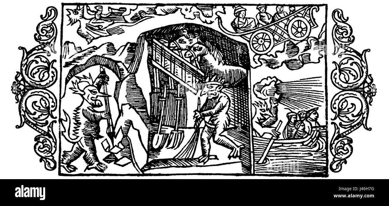 Olaus Magnus On the Service of Ghosts Stock Photo - Alamy