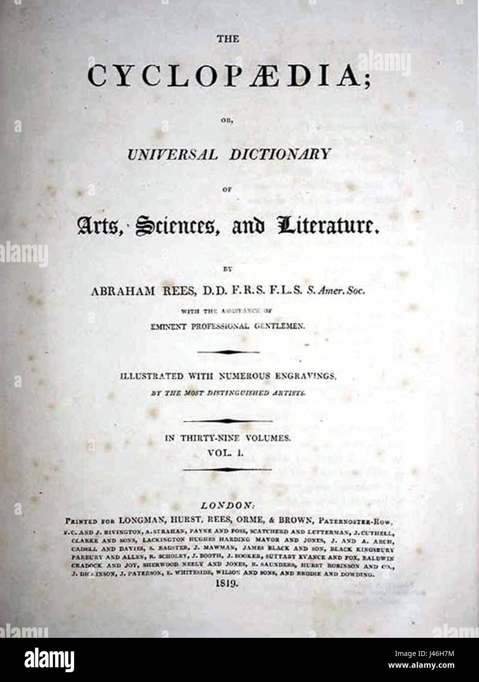 The 'New Cyclopaedia' was a comprehensive reference work from 1819 ...