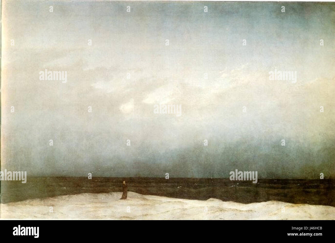 'Monk by the Sea' is a painting by Caspar David Friedrich, created in ...