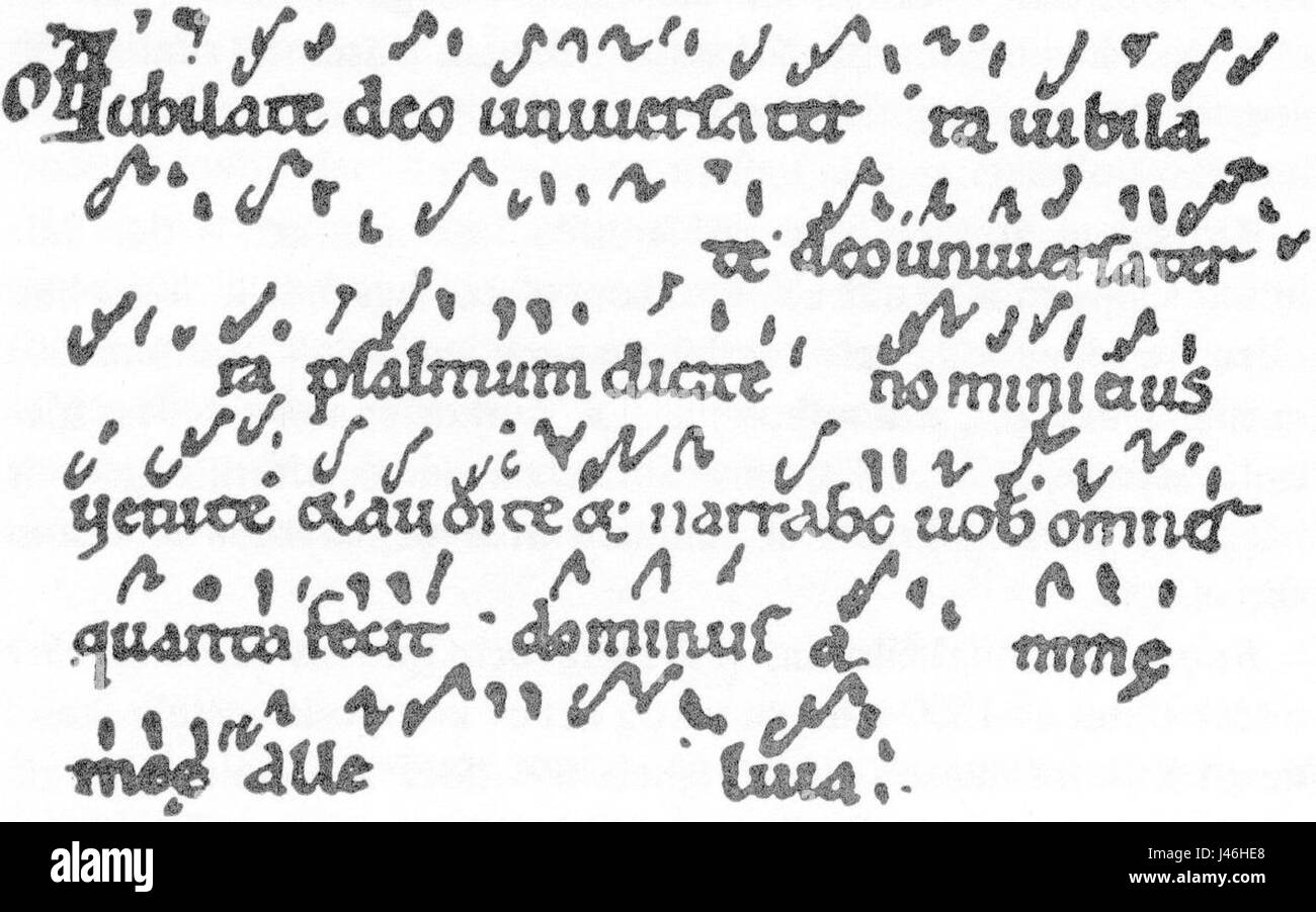 Neume notation hi-res stock photography and images - Alamy