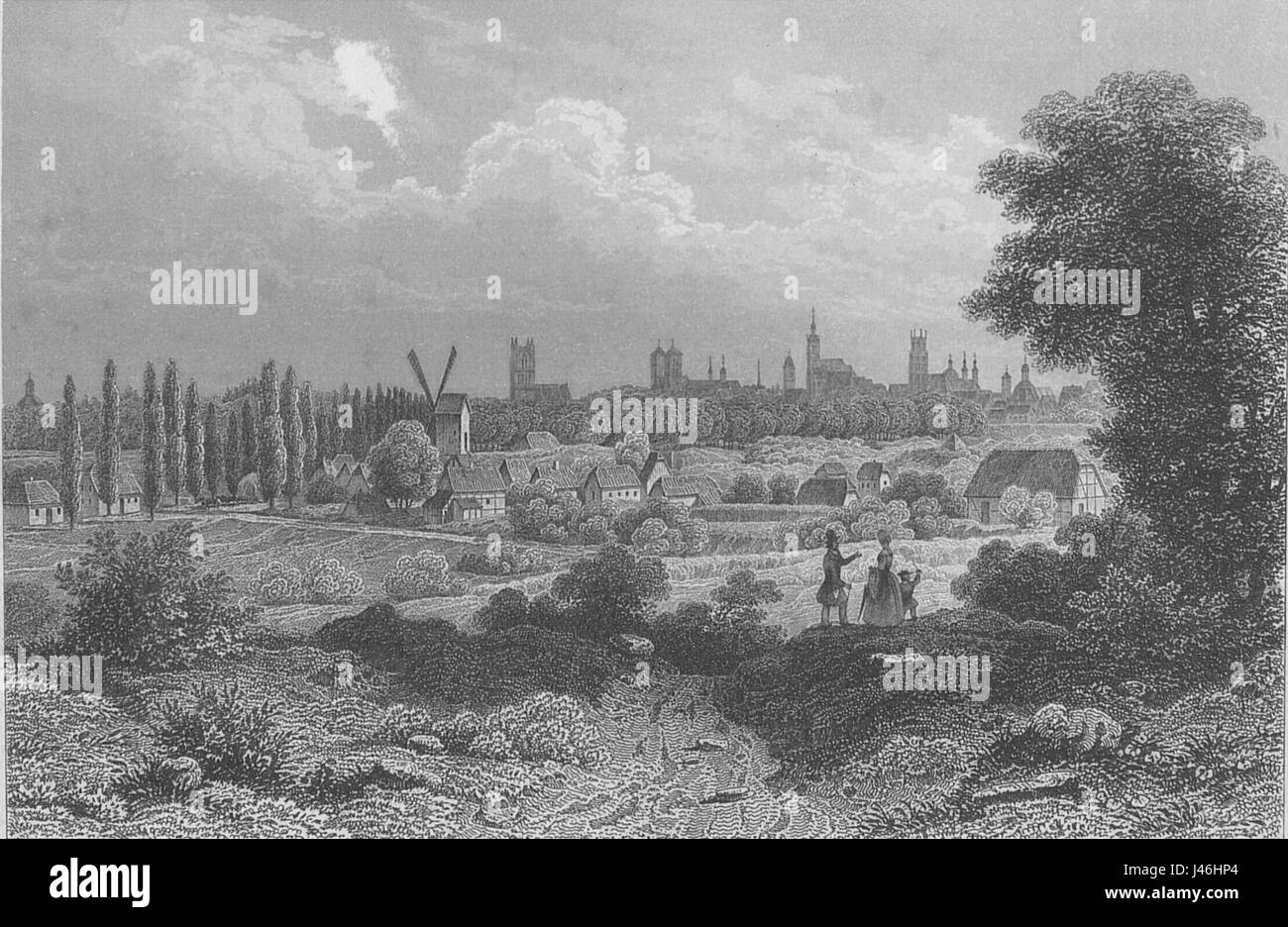 Muenster in 1854 was a city in Germany known for its historical ...