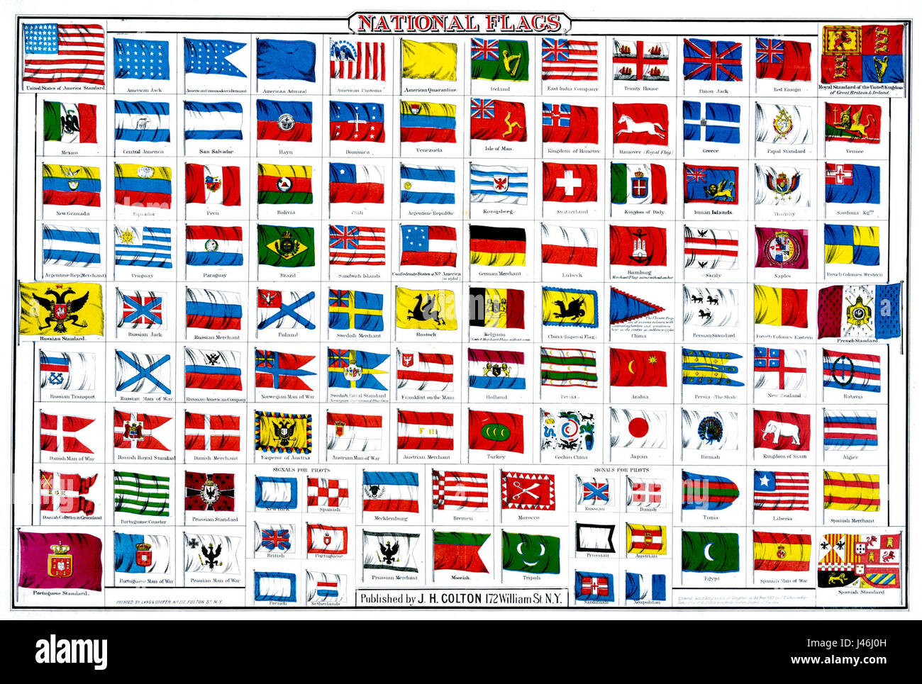 *National Flags* by J.H. Colton is a historical work that showcases the ...