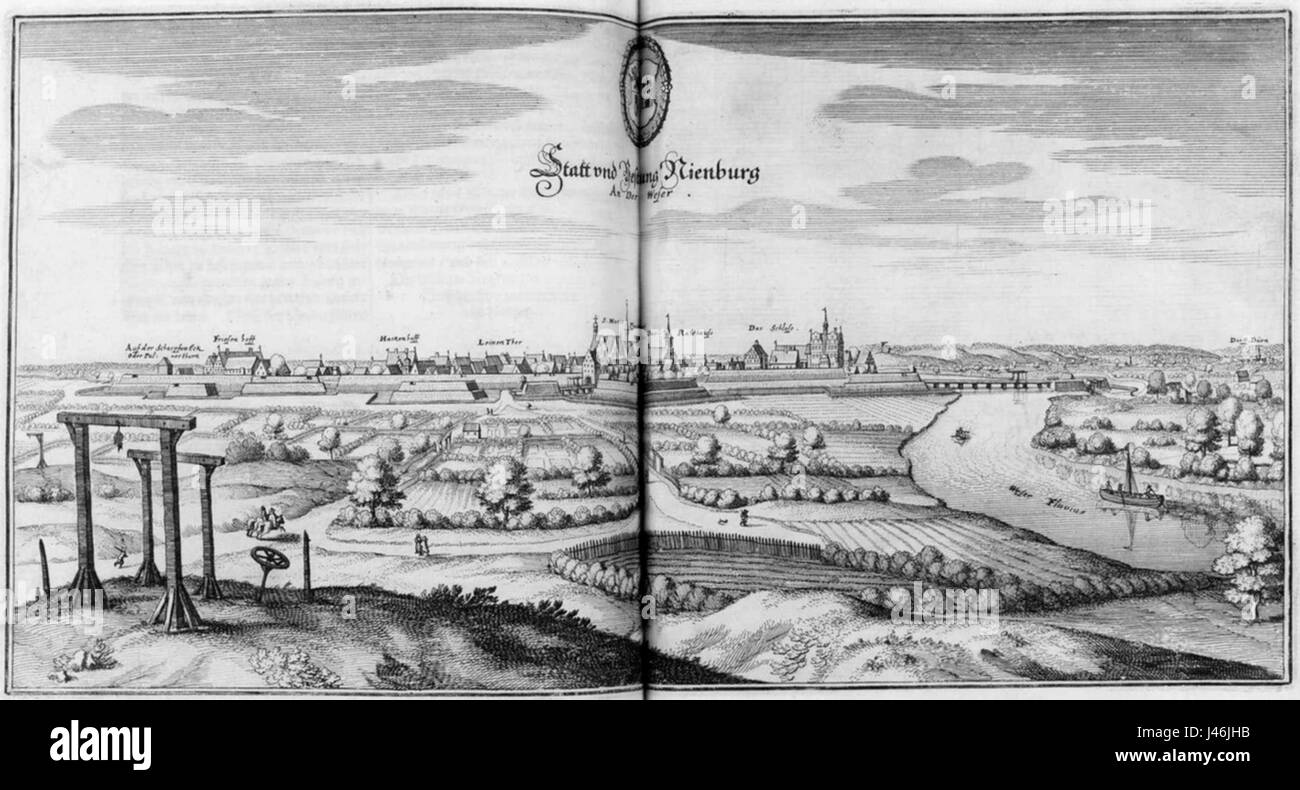 This refers to Nienburg, a town in Germany, with specific reference to ...