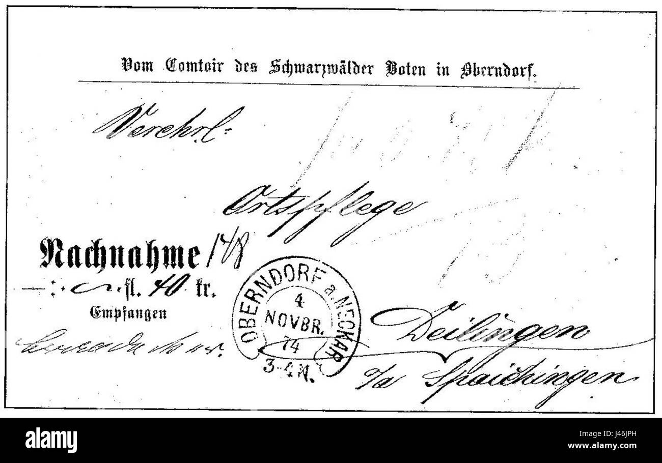 Nachnahme hi-res stock photography and images - Alamy