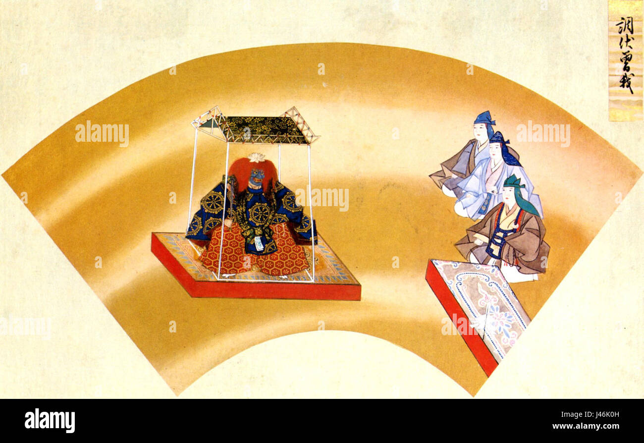 'Noh ekagami Chobukusoga' refers to a traditional Japanese Noh theater ...