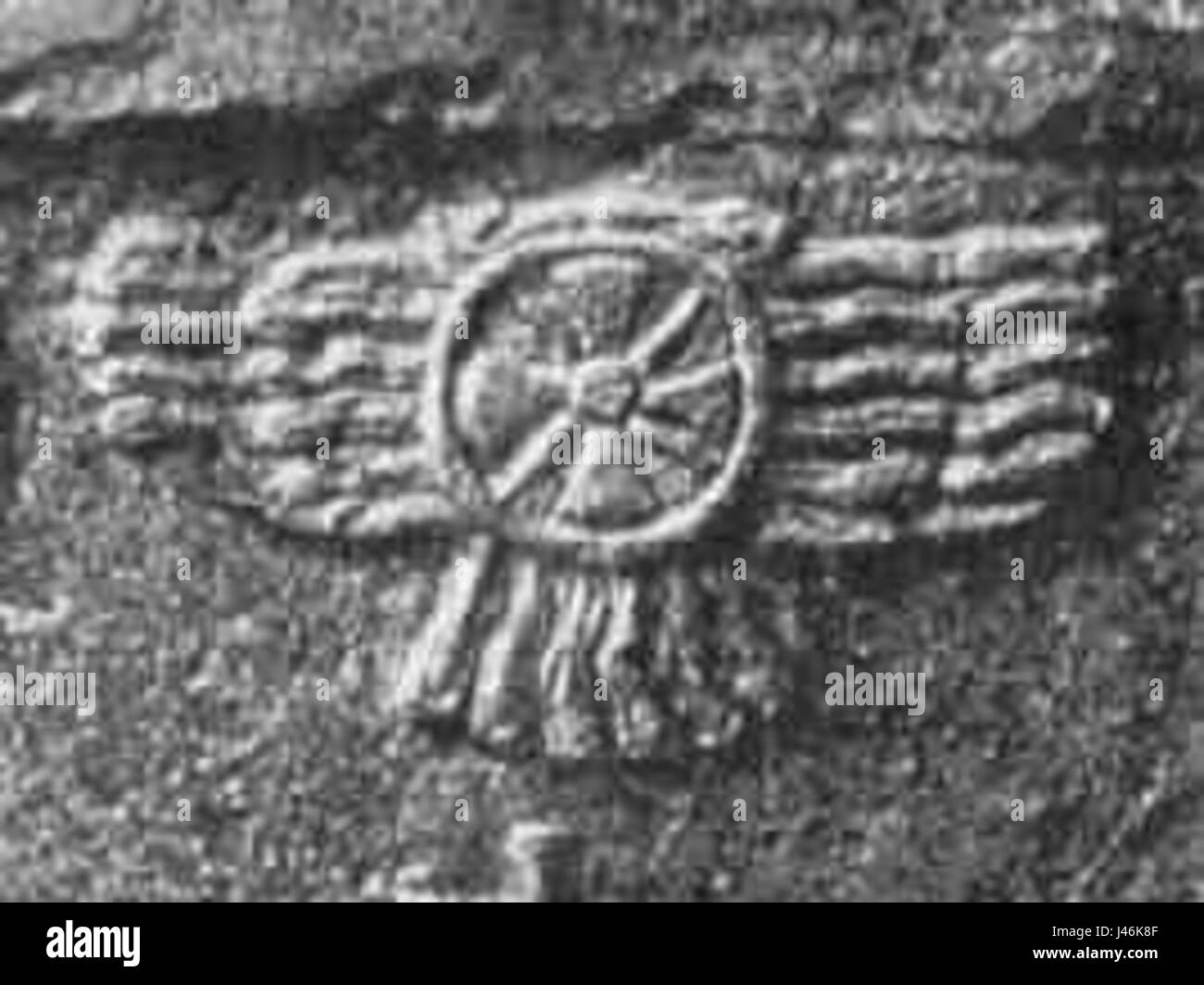 Winged symbolism Black and White Stock Photos & Images - Alamy