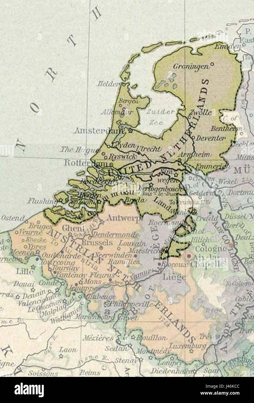 This map showcases the northern region of the Netherlands, providing ...
