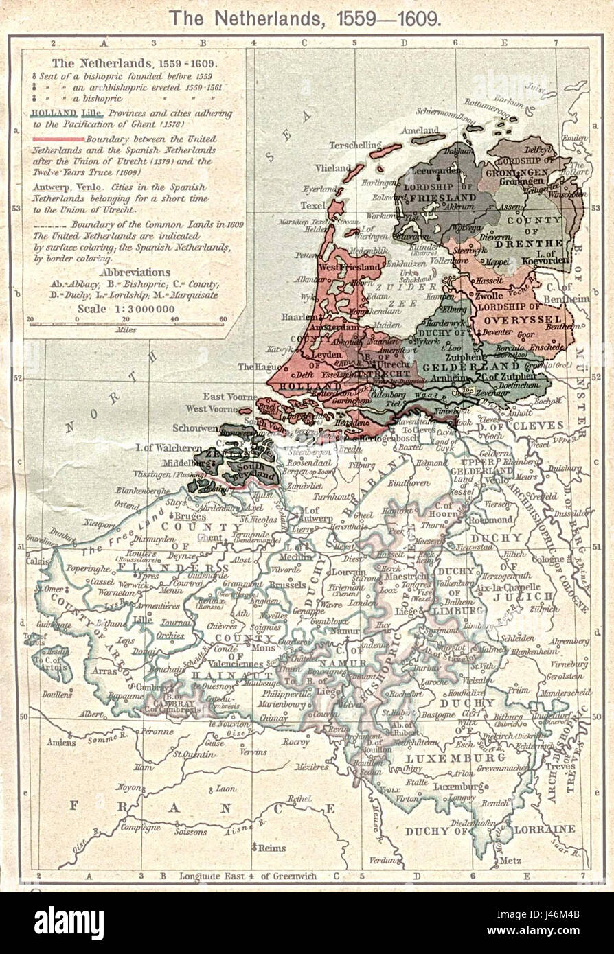 Historical map netherlands during hi-res stock photography and images ...