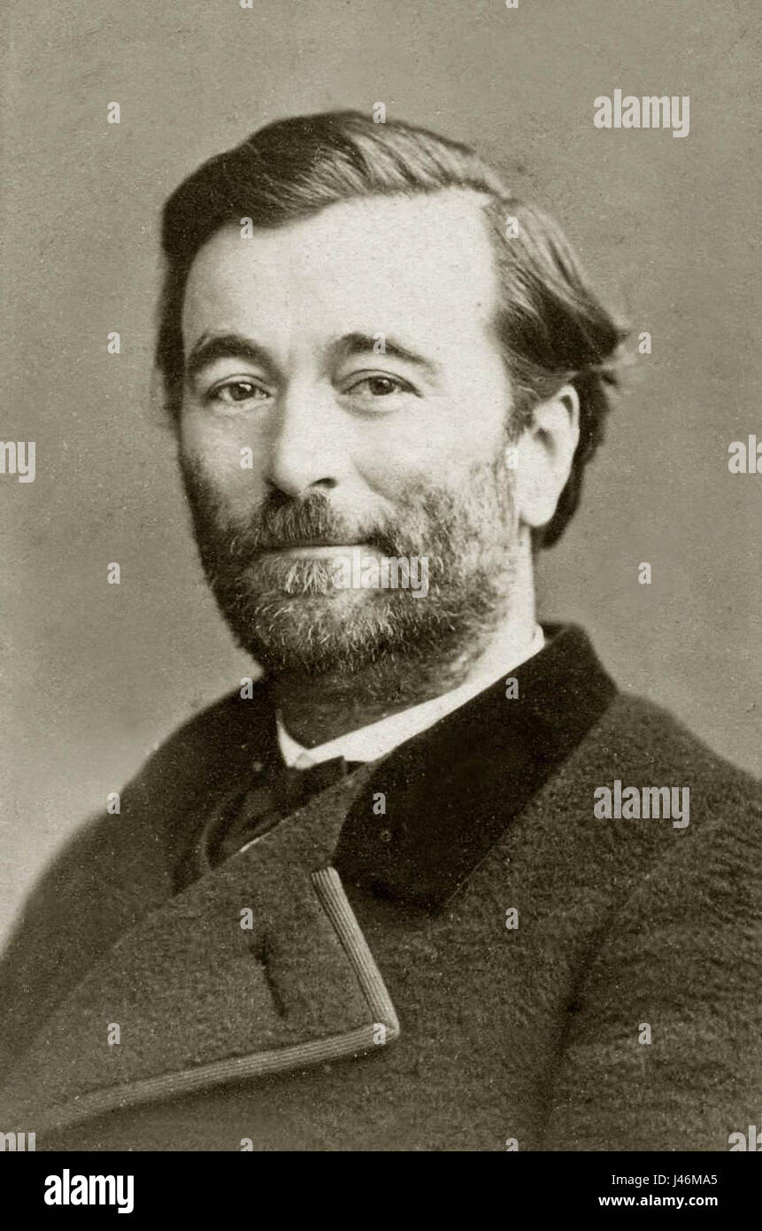 This image shows Paul Bert, a prominent French scientist and politician ...
