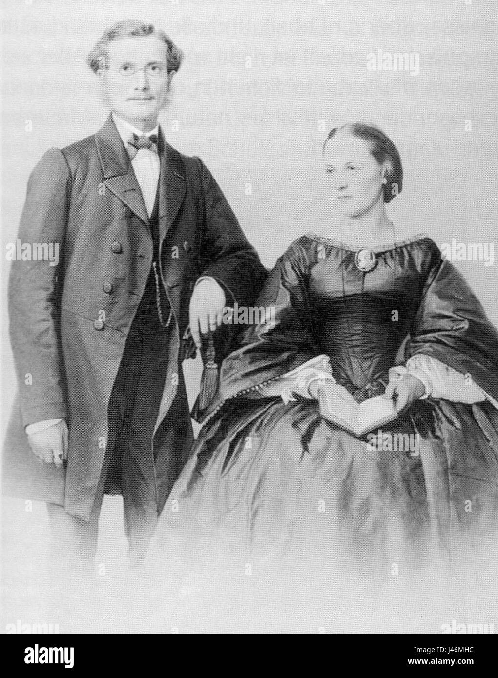 Oskar und Julie Merkel Stock Photo - Alamy