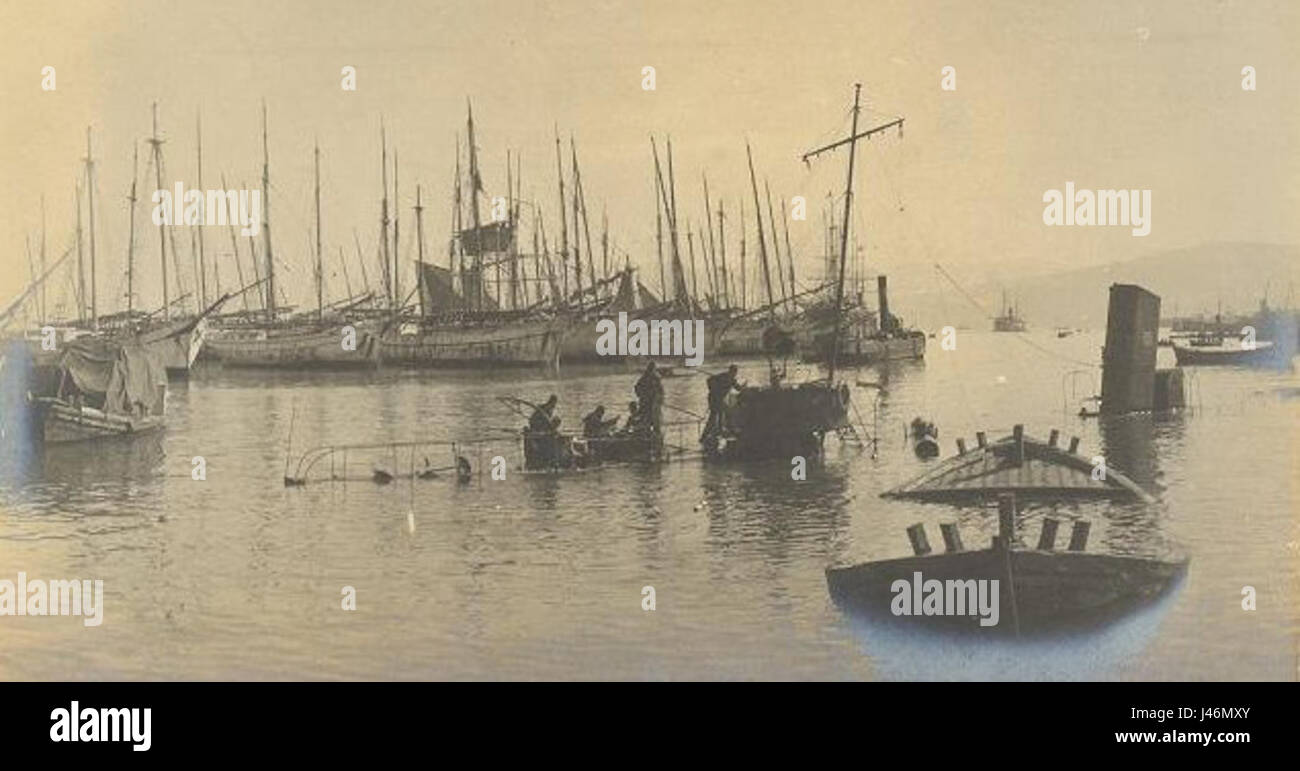 Ottoman torpedo boat Angora sunk at Beirut Stock Photo - Alamy