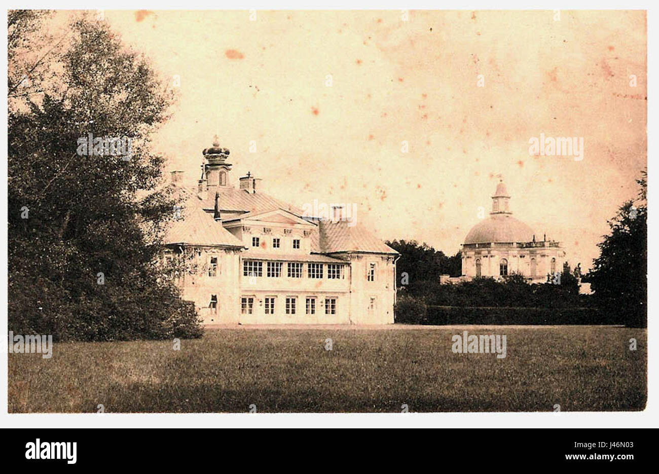 Oranienbaum Big Palace, located near St. Petersburg, Russia, is a grand ...