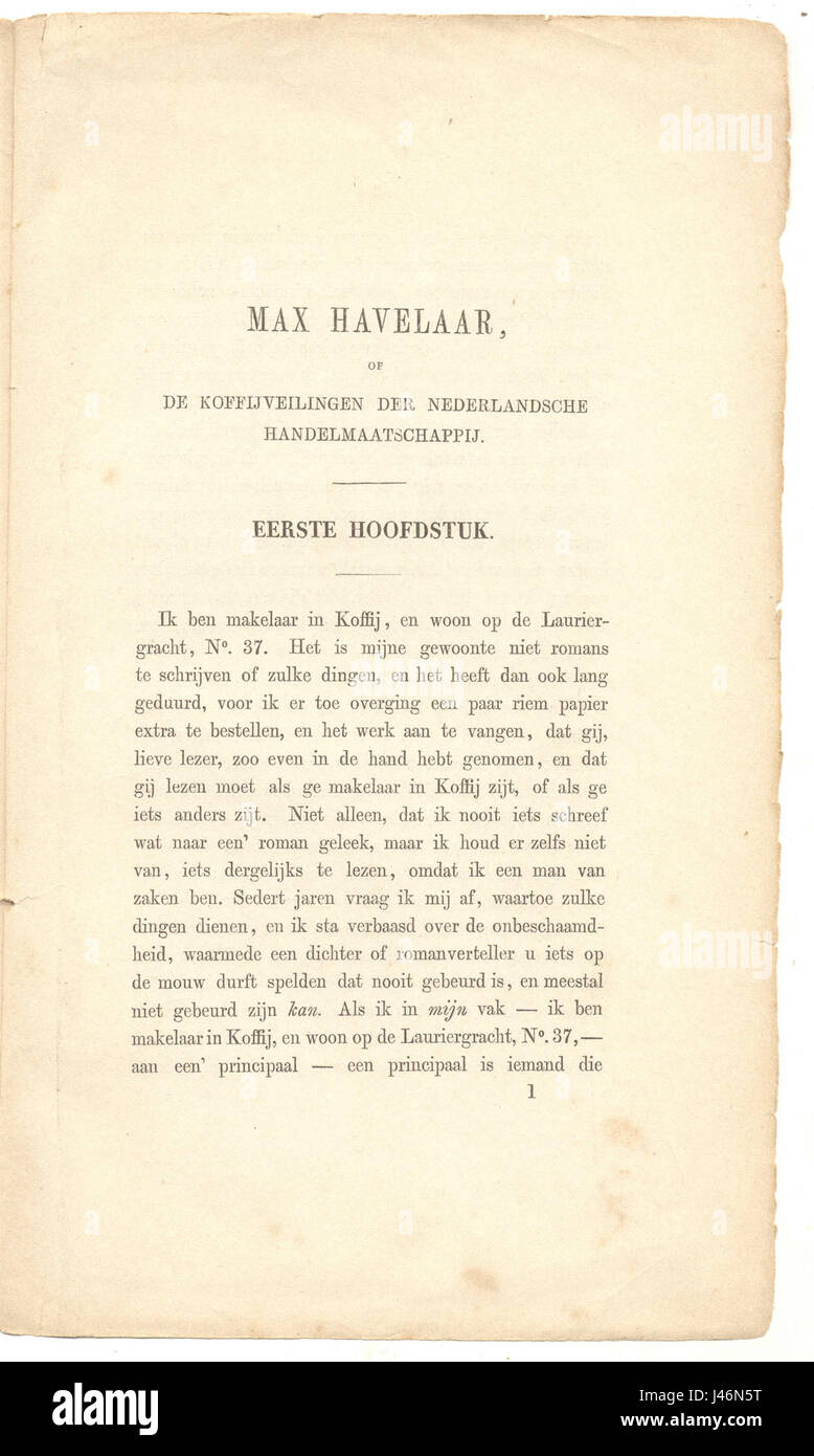 Havelaar hi-res stock photography and images - Alamy