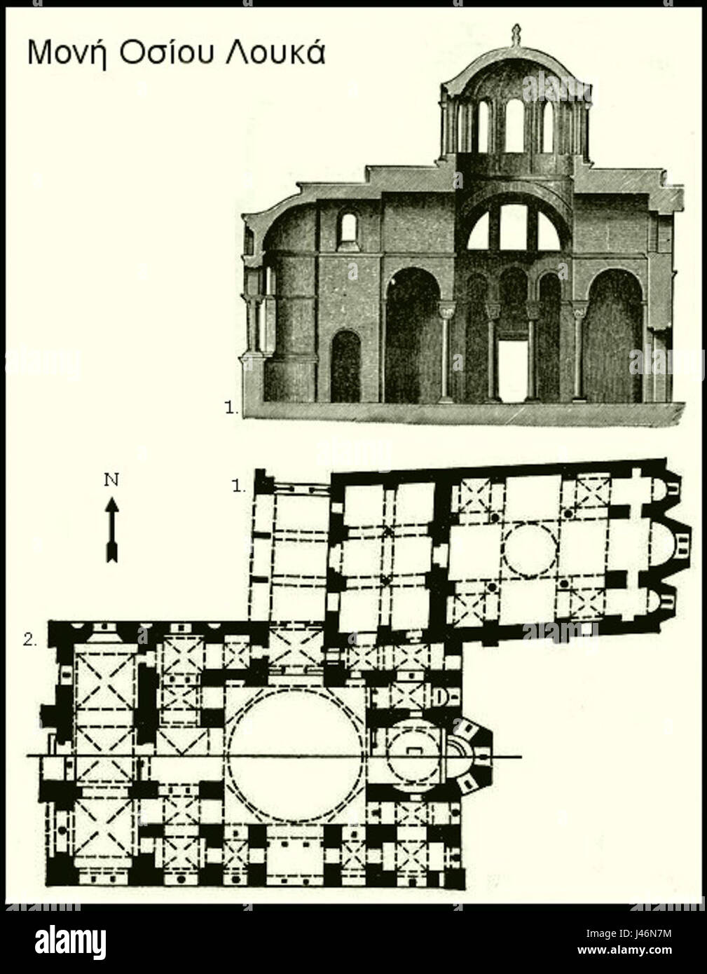 Osios Lukas is a Byzantine monastery in Greece, dedicated to Saint Luke ...