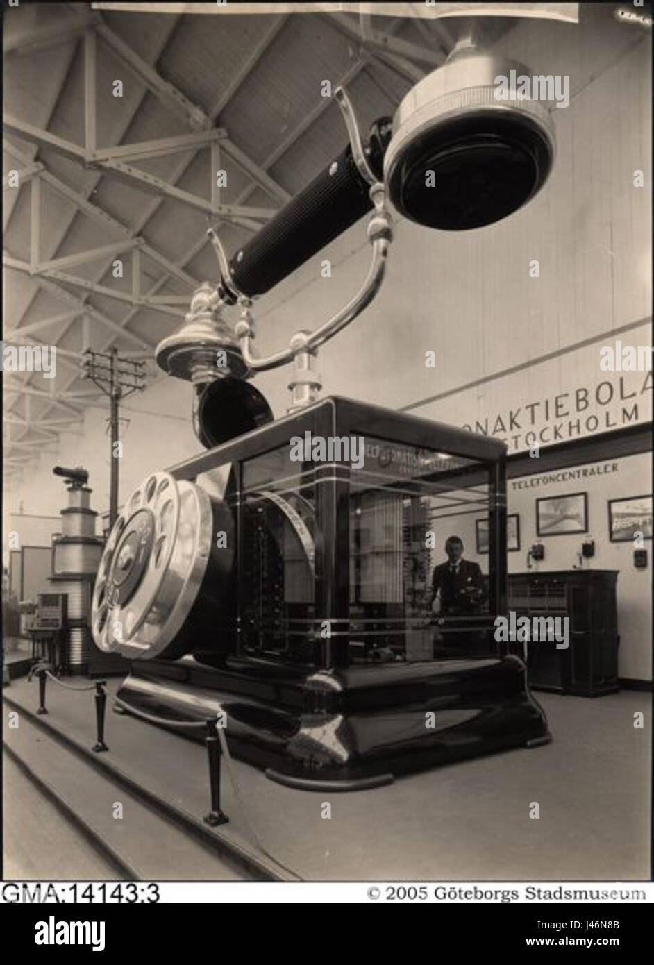 Oversized Ericsson telephone 1923 Stock Photo - Alamy