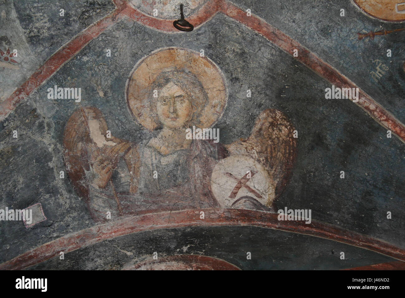 The Church of the Theotokos Peribleptos in Ohrid features a collection ...