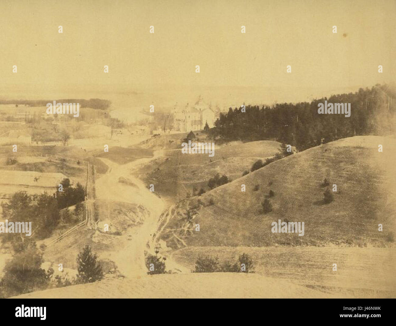 This 1840s panorama of Vilnius, the capital of Lithuania, captures the ...