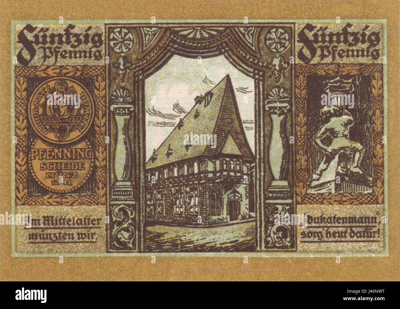 This is a piece of notgeld, a form of emergency currency issued during ...