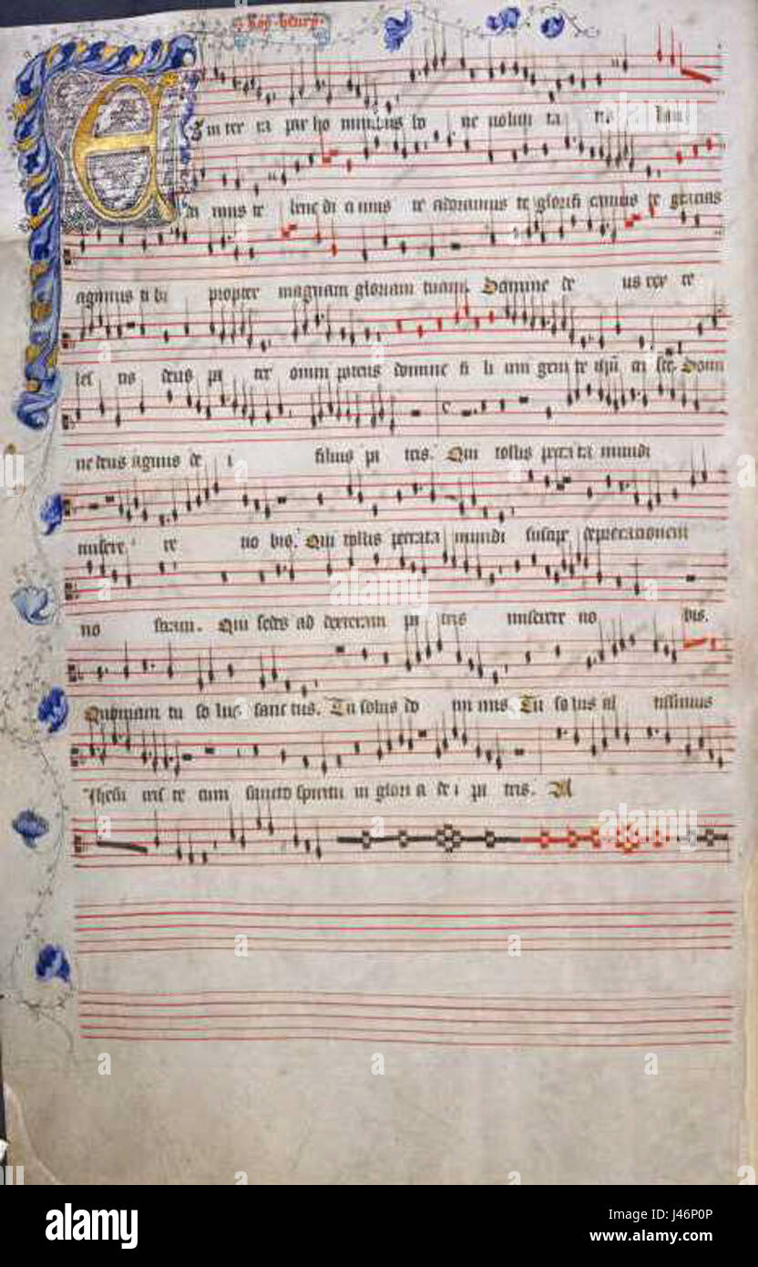 This manuscript folio from Old Hall MS provides a glimpse into ...