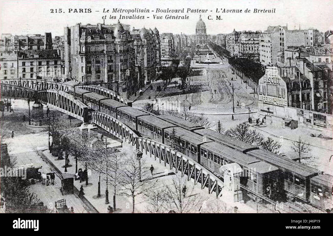 The Paris Métropolitain at Boulevard Pasteur is a key part of Paris ...