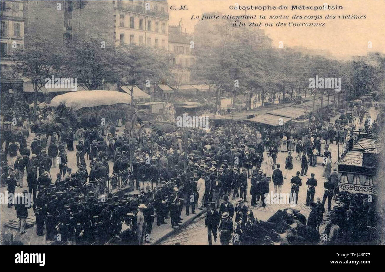 The 'Catastrophe du Metropolitain' refers to the tragic 1903 Paris ...