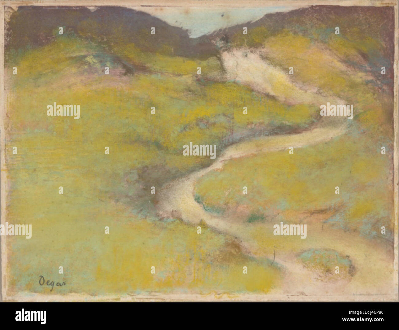 Pathway in a Field by Edgar Degas 1890 Stock Photo - Alamy