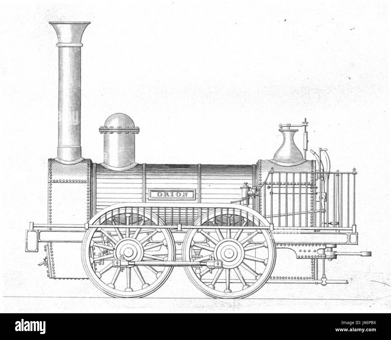 Vintage locomotive steam engine Cut Out Stock Images & Pictures - Alamy