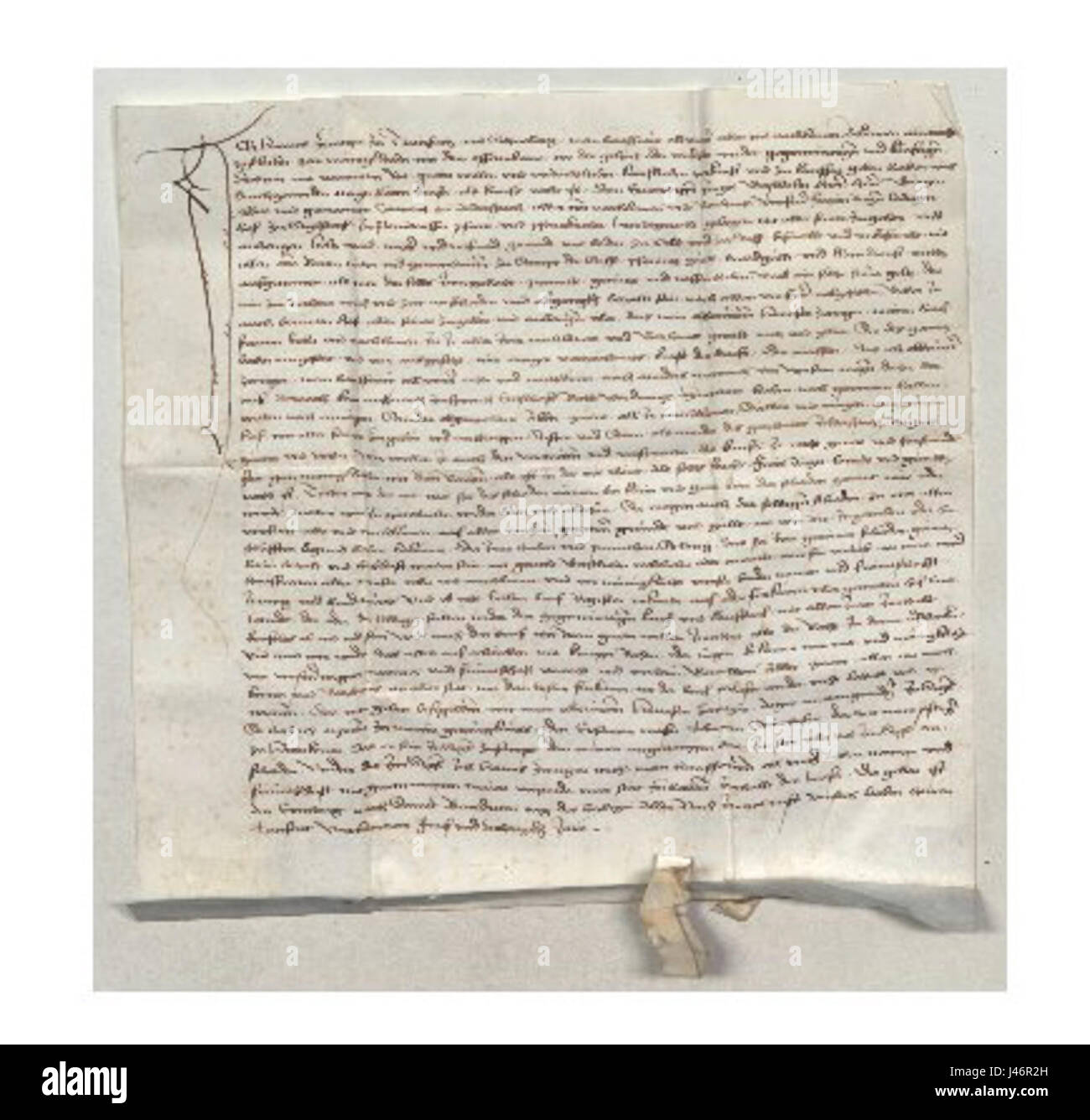 An original document from the 16th century, likely containing legal or ...