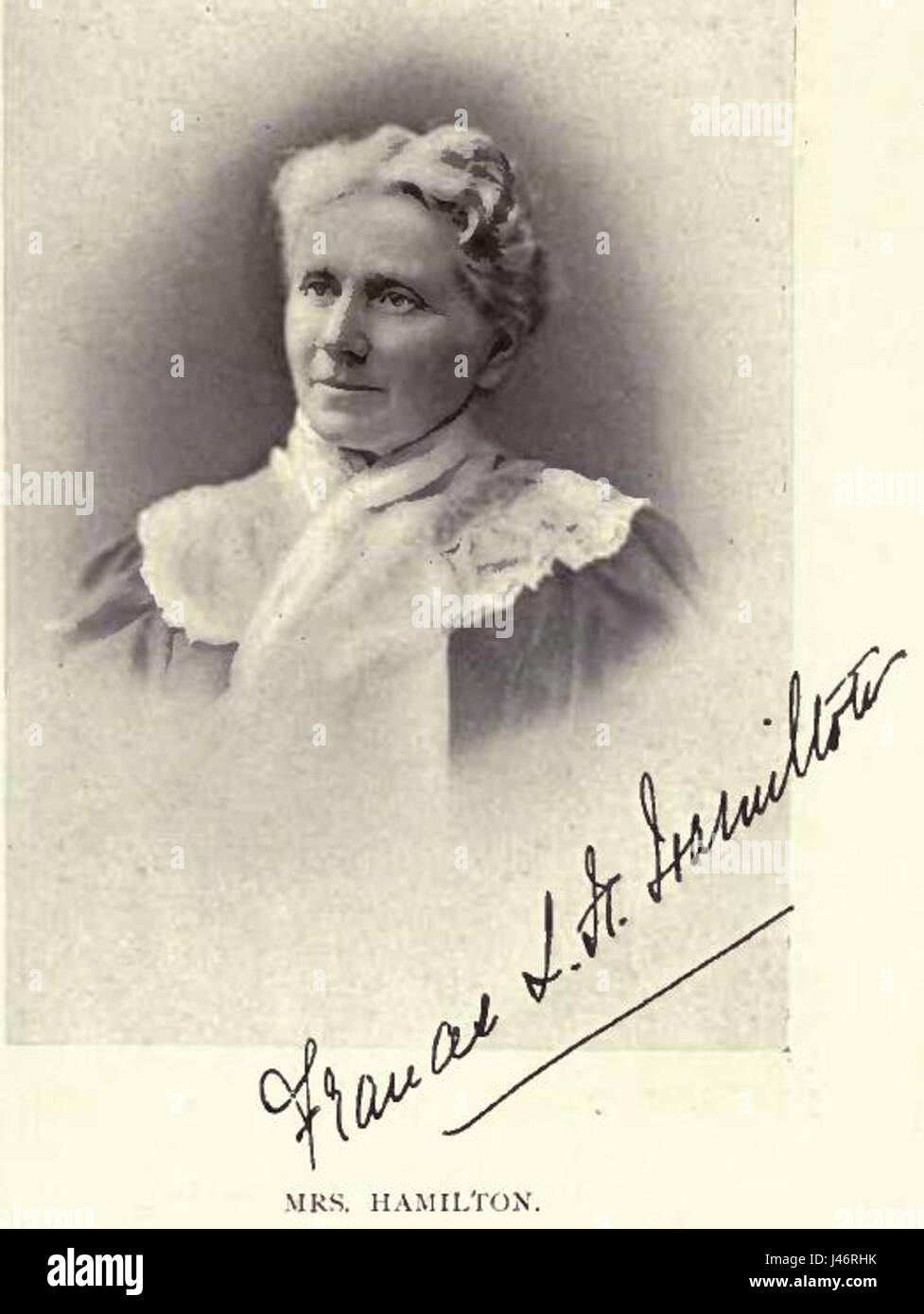 The portrait *Mrs. Hamilton* by William James Topley captures the ...