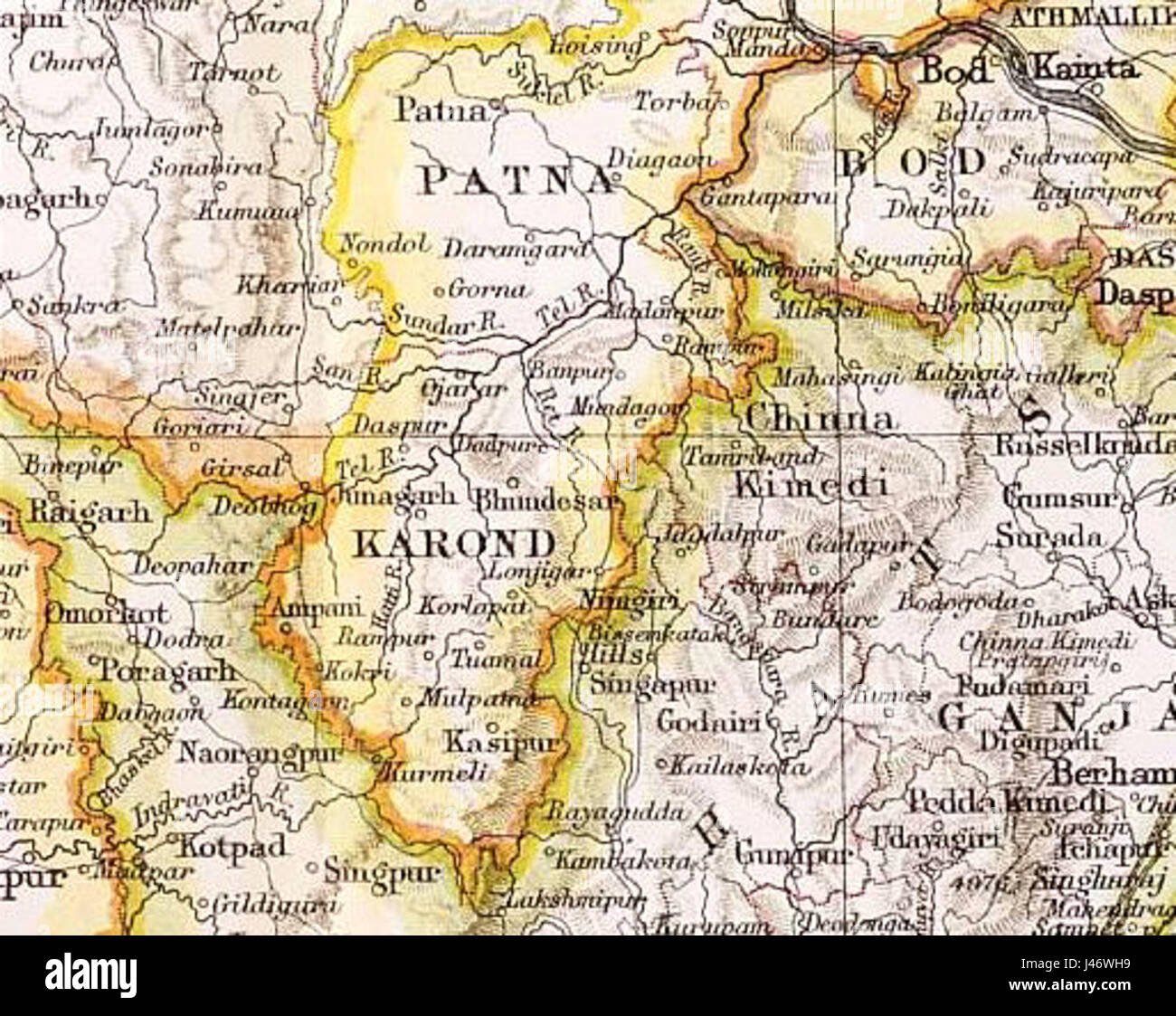 Patna map hi-res stock photography and images - Alamy