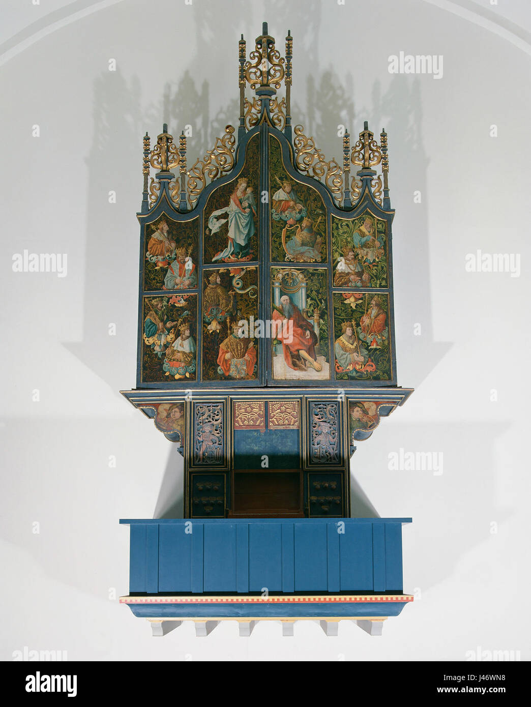 This polychrome oak organ from the Nederlands Hervormde Kerk in ...