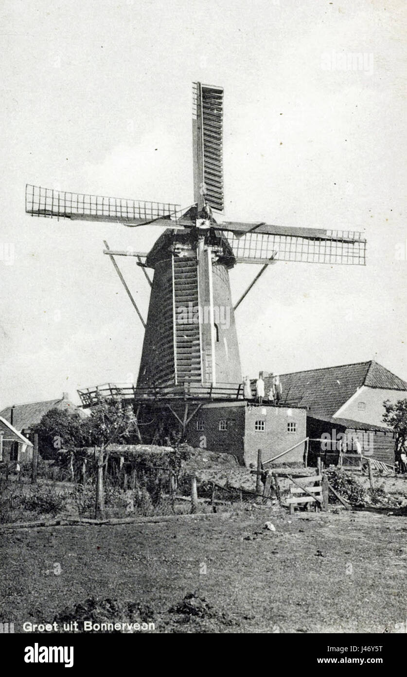 Molen van Bonnerveen is a traditional Dutch windmill located in the ...