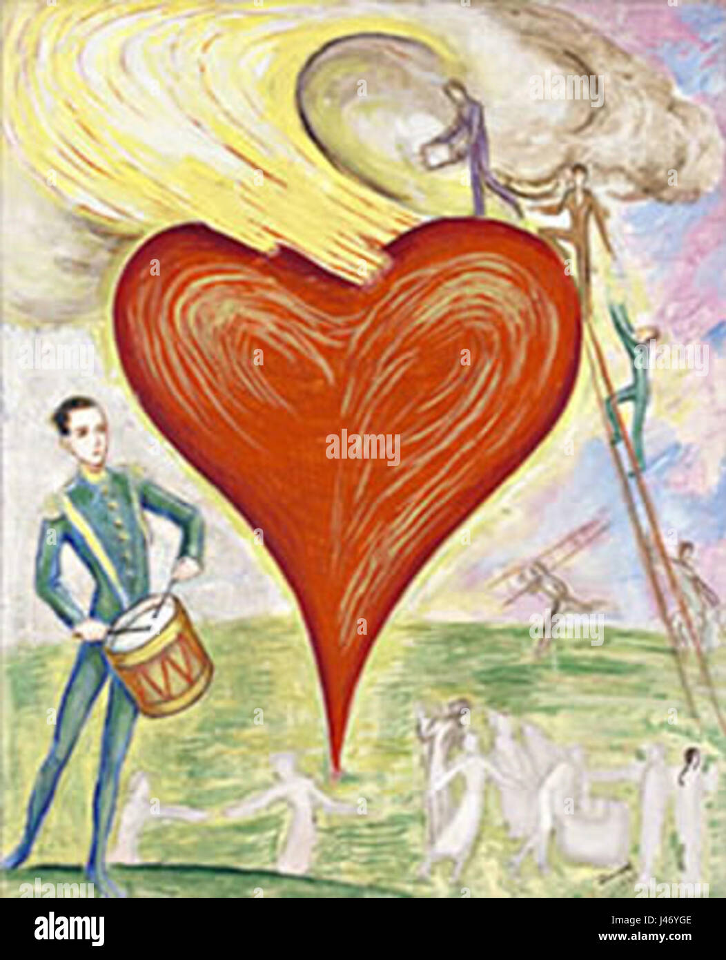 Nils von Dardel Unknown burning heart Stock Photo - Alamy