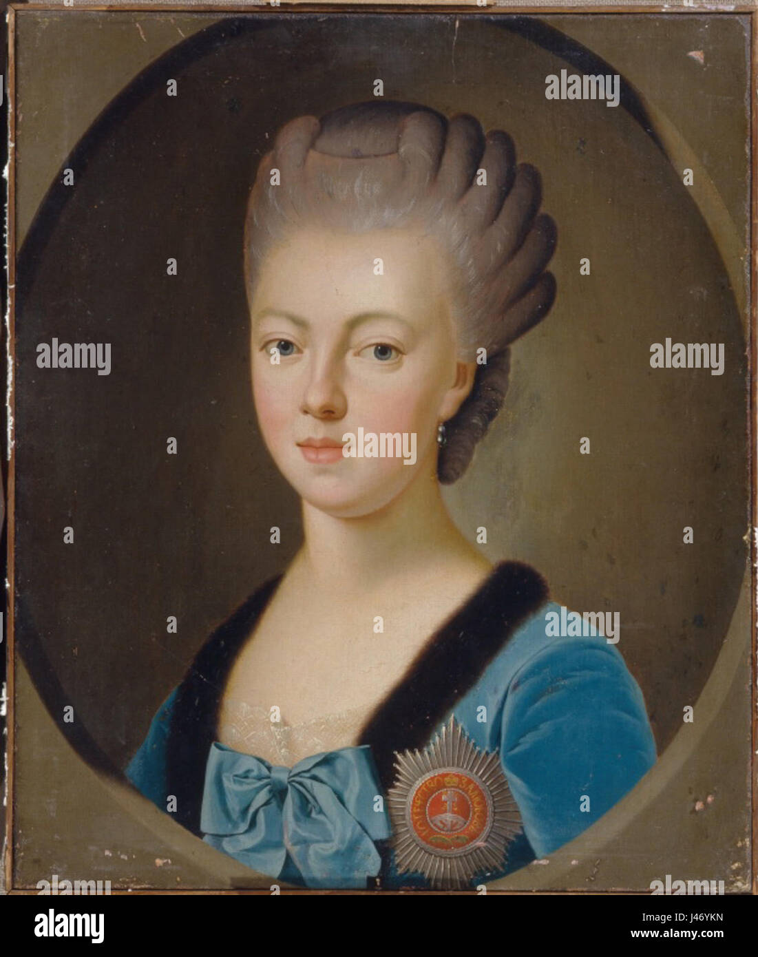 A portrait of Natalia Alexeievna, painted in the 1770s by an anonymous ...
