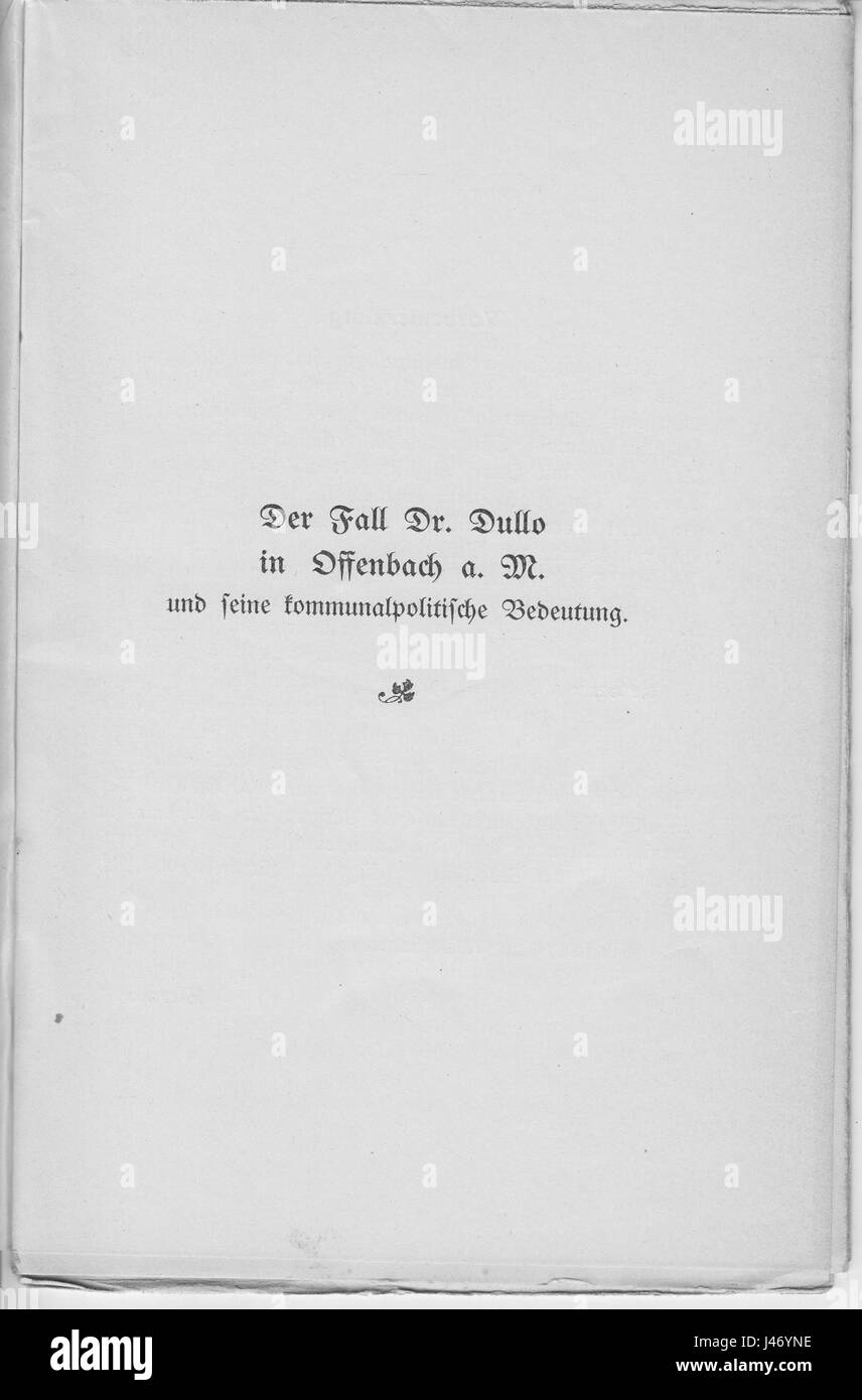 OF Dullo Biermer 1908 03 Stock Photo - Alamy