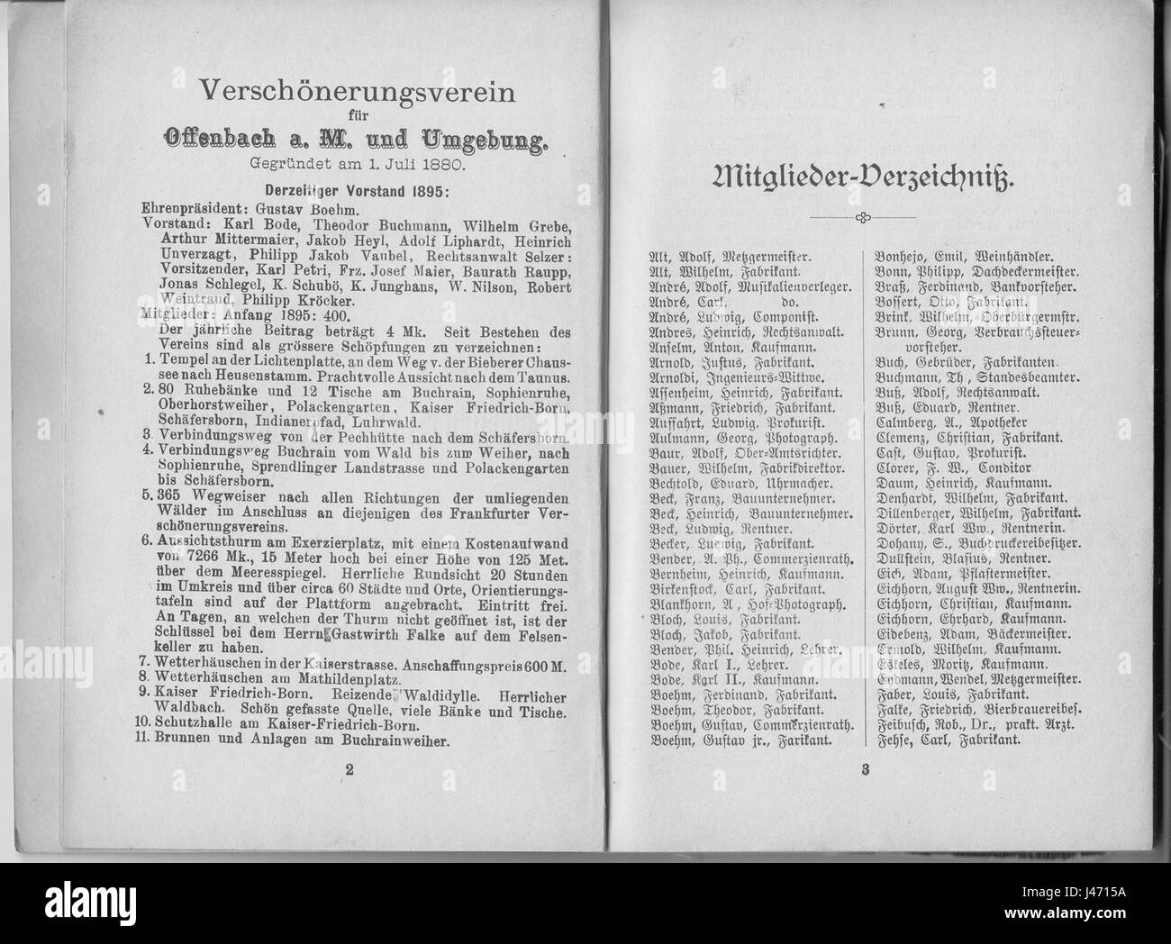 OF L Schmidt 1895 0 02 Stock Photo - Alamy