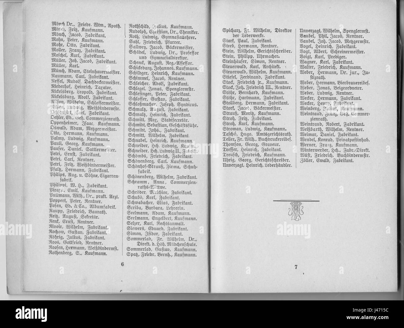 OF L Schmidt 1895 0 06 Stock Photo - Alamy