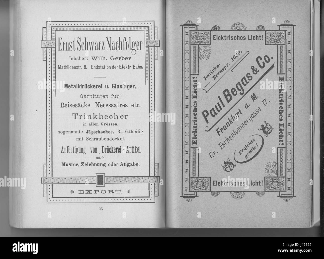 OF L Schmidt 1895 4 26 Stock Photo - Alamy