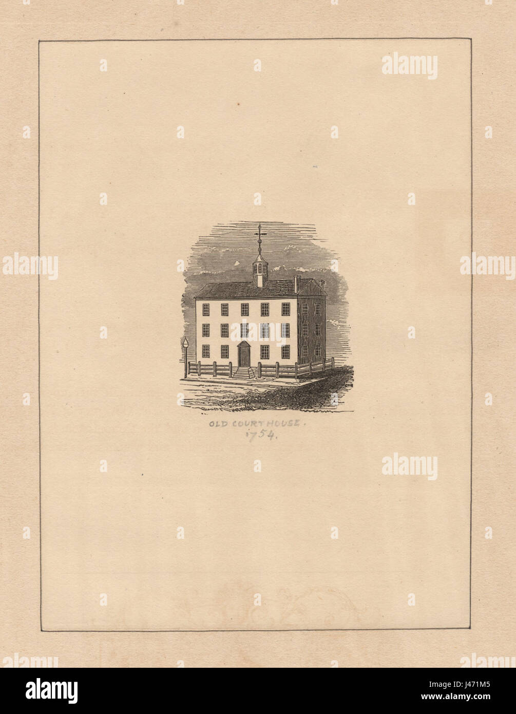 The Old Courthouse in New York, captured in a historical photograph ...