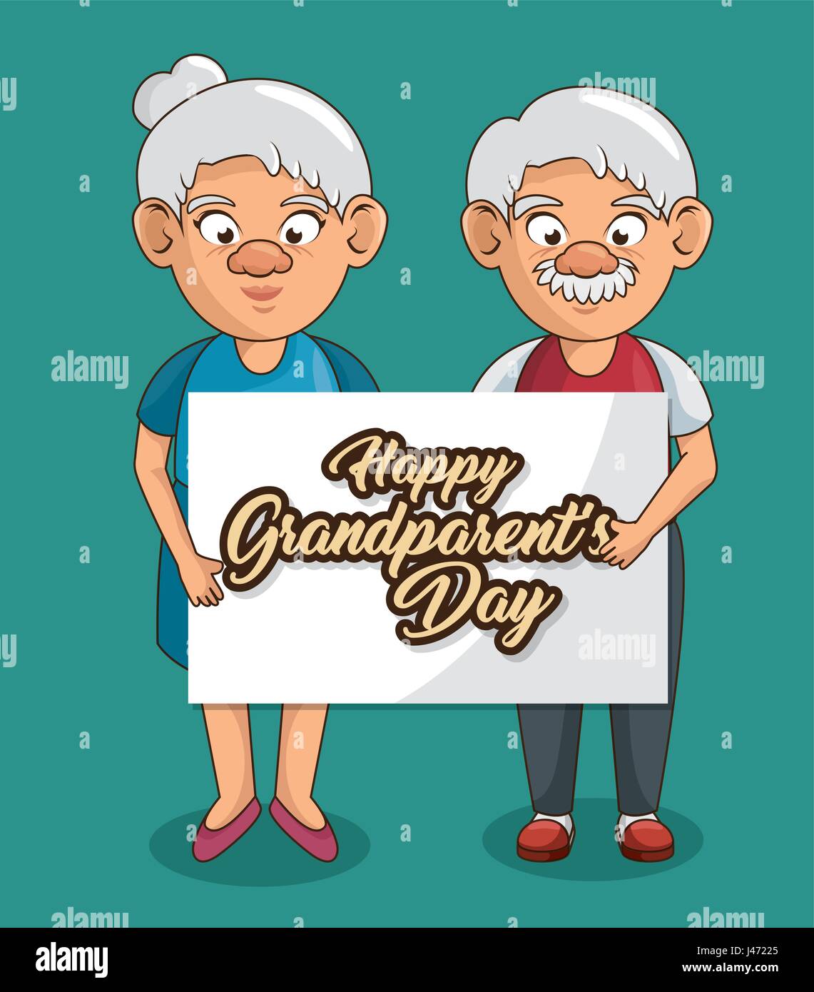 Grandparents sign Stock Vector Images - Alamy