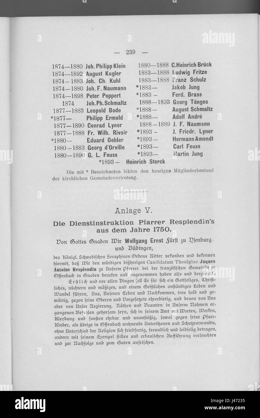 OF Lehn A 1899 239 Stock Photo - Alamy