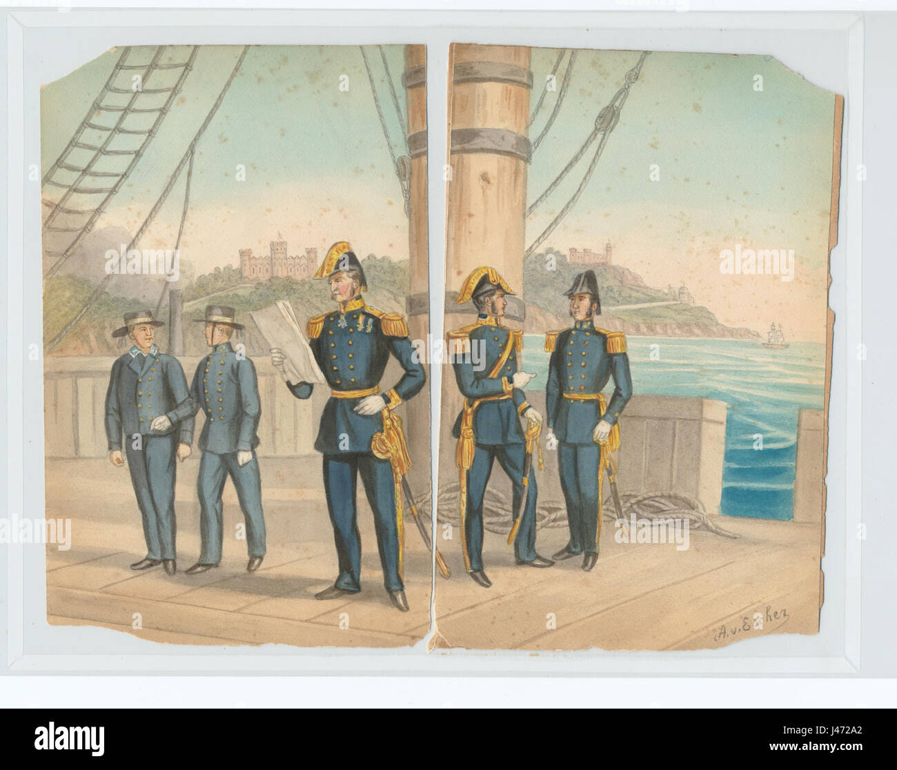 Navy ranks hi-res stock photography and images - Alamy