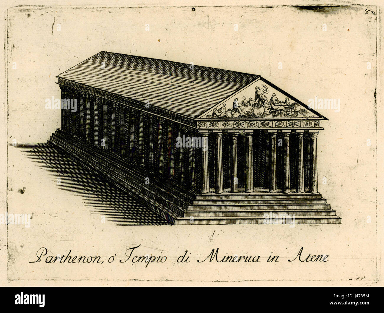 The 1688 engraving by Vincenzo Coronelli illustrates the Parthenon ...