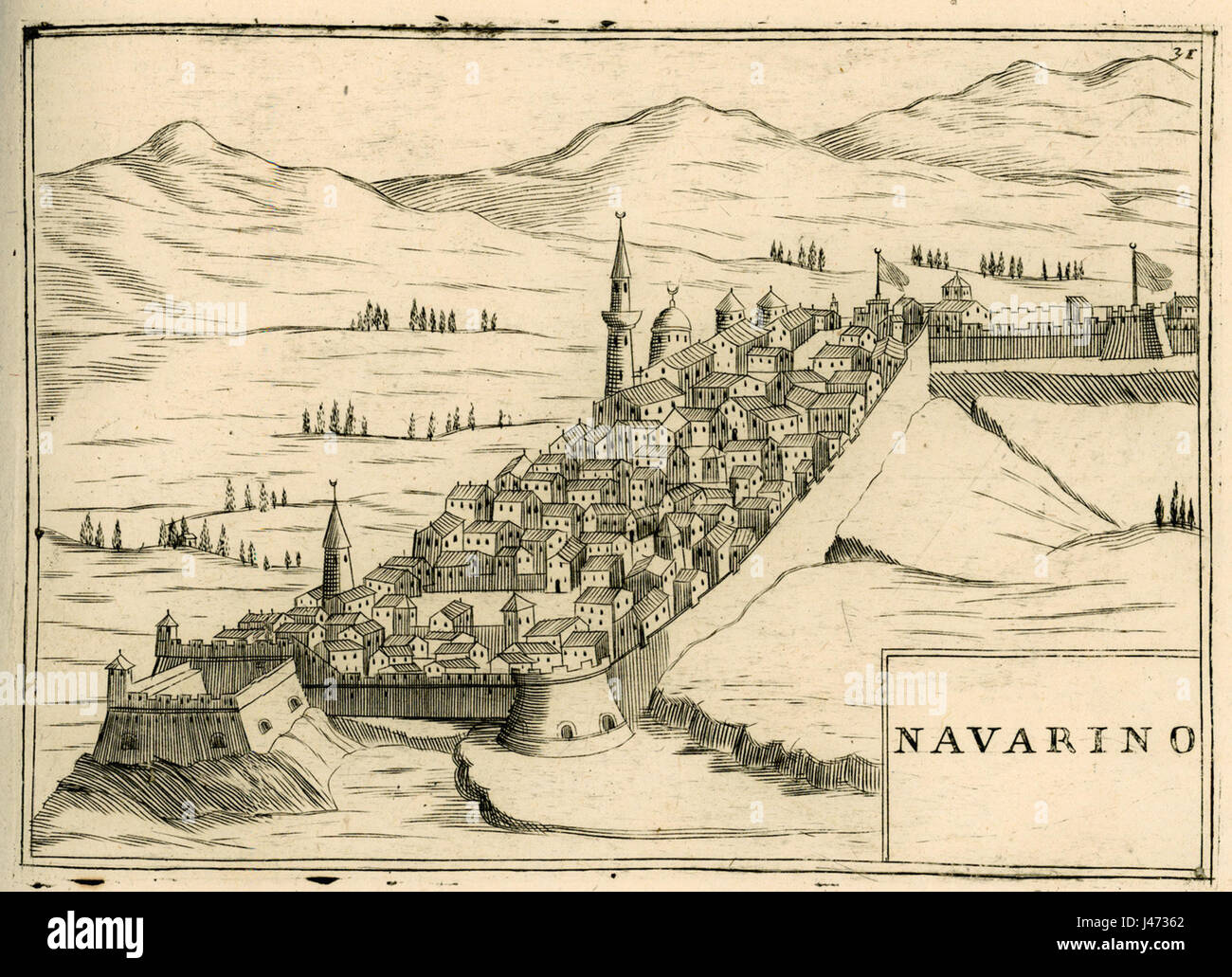 Navarino Coronelli Vincenzoâ€™s 1688 map depicts the Mediterranean ...