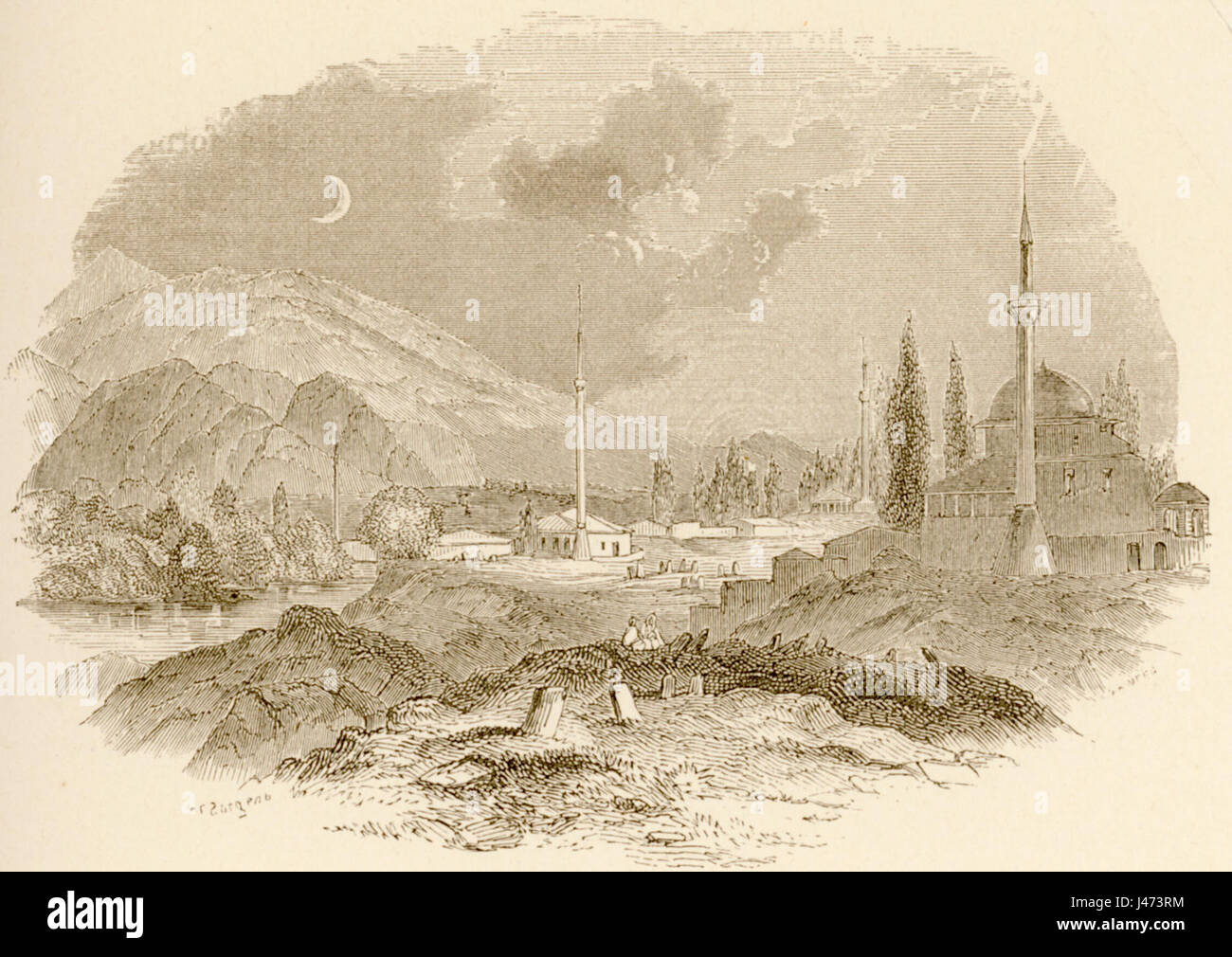 'Mosques at Larissa' refers to a depiction or description of mosques ...