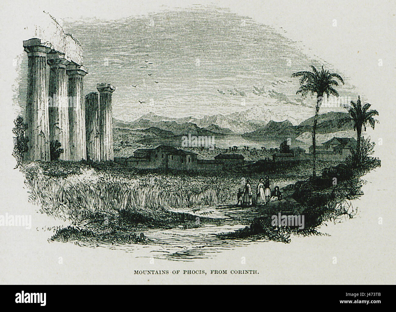 This work, 'Mountains of Phocis', was created by Christopher Wordsworth ...