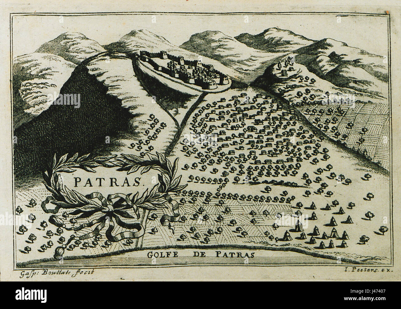 Map of patras hi-res stock photography and images - Alamy